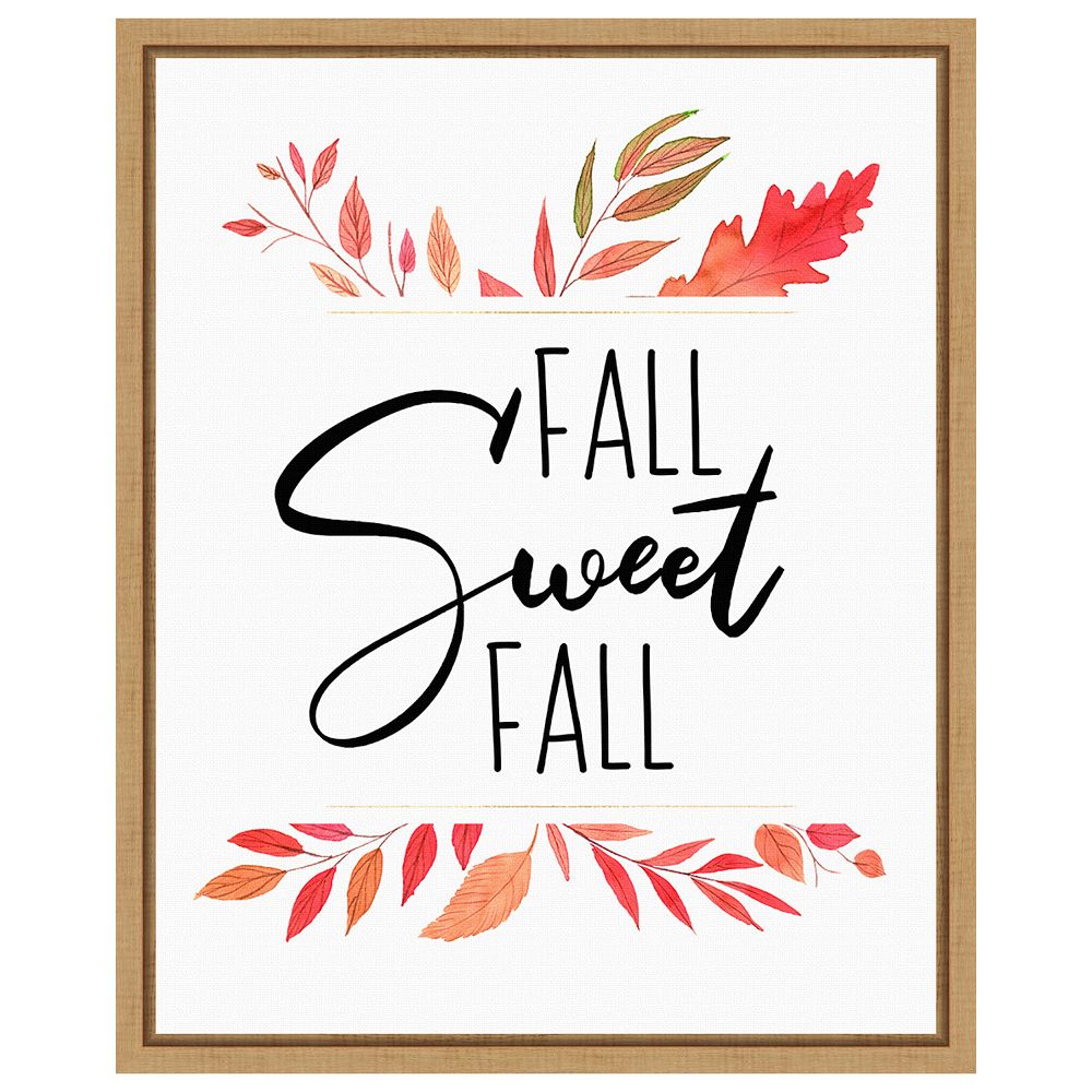 Fall Sweet Fall by Amanti Art Portfolio Framed Canvas Wall Art Print