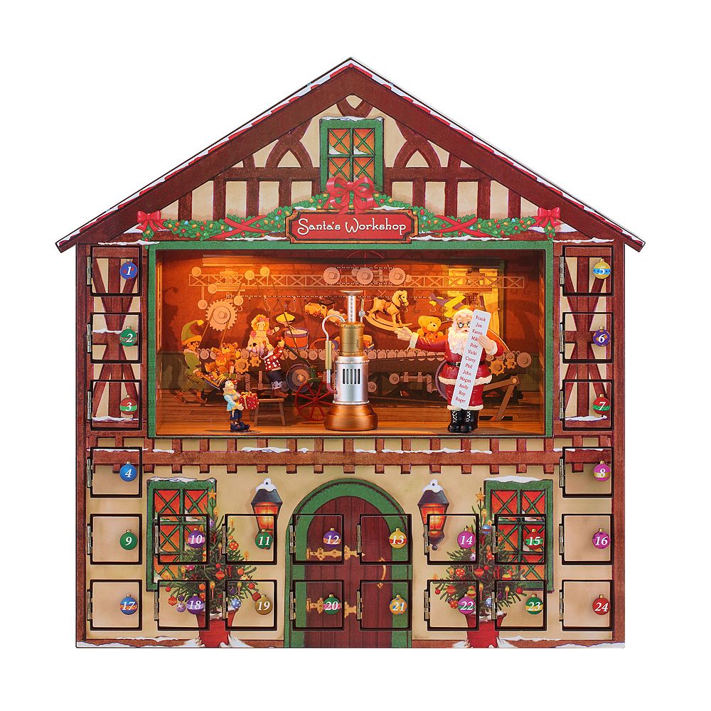 Mr Christmas Animated Santa's Workshop Advent Calendar