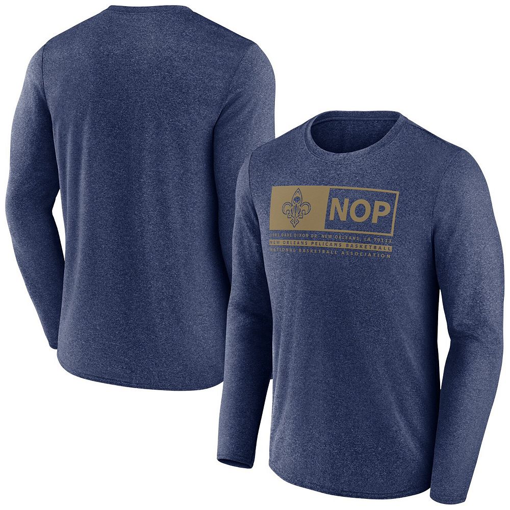 Men's Fanatics Branded Heather Navy New Orleans Pelicans Three-Point ...
