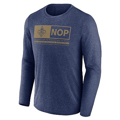 Men's Fanatics Branded Heather Navy New Orleans Pelicans Three-Point ...