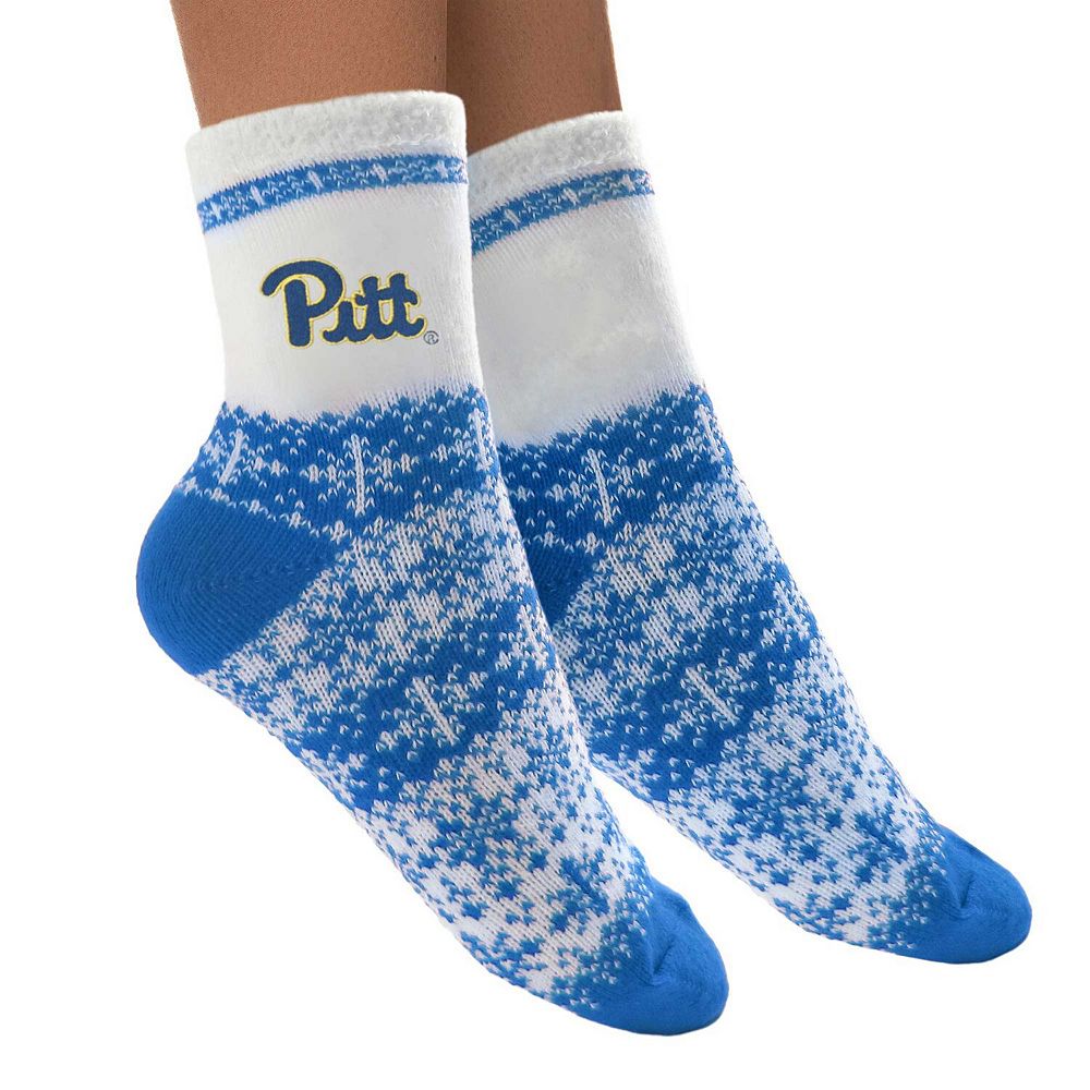 Women's ZooZatz Pitt Panthers Fuzzy Holiday Crew Socks
