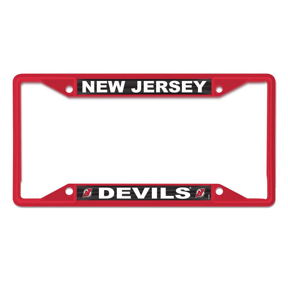 WinCraft New Jersey Devils Chrome Colored License Plate Frame