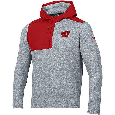 Men's Under Armour Gray Wisconsin Badgers Survivor Fleece Hoodie ...