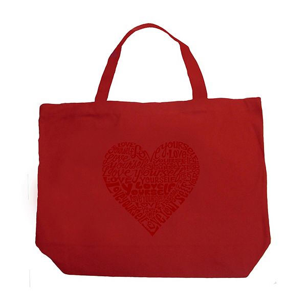 Love Yourself - Large Word Art Tote Bag