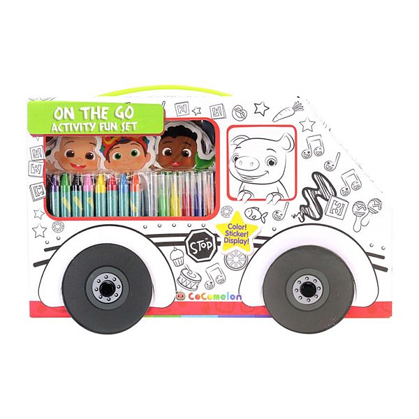 Tara Toy Cocomelon on the Go Activity Fun Coloring Book with Stickers
