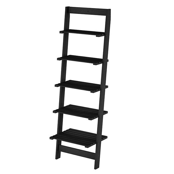 Lavish Home 5-Tier Skinny Ladder Bookshelf