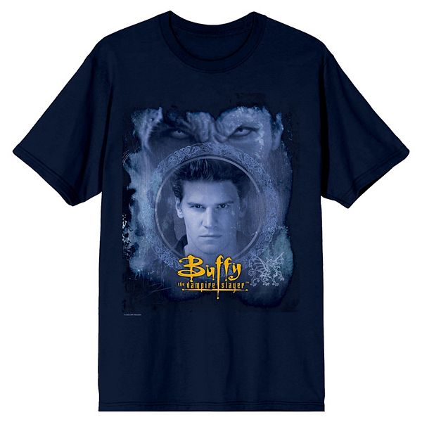 Men's Buffy The Vampire Slayer Angel Portrait Graphic Tee