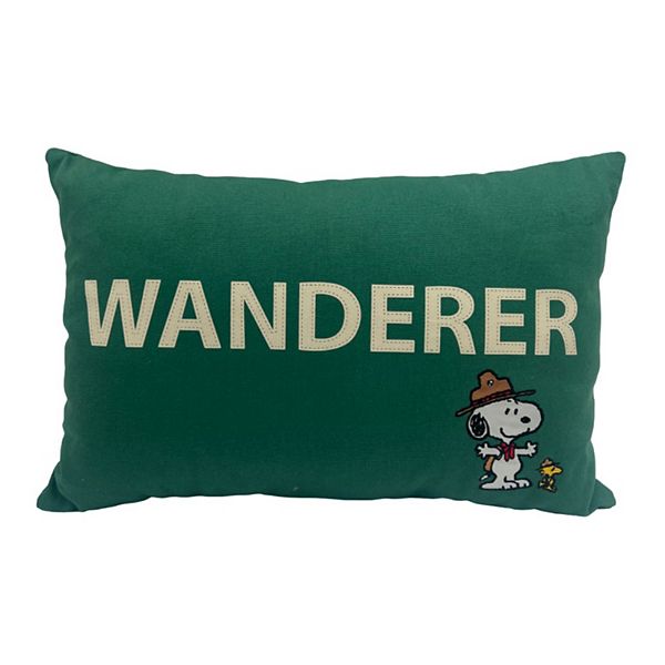 Peanuts Beagle Scout Collection Adventure Ready Snoopy Decorative Pillow