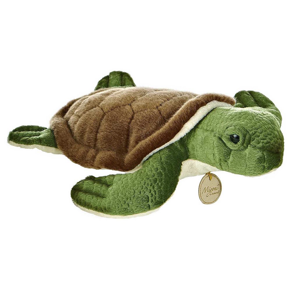 Aurora Medium Green Miyoni 11" Sea Turtle Adorable Stuffed Animal