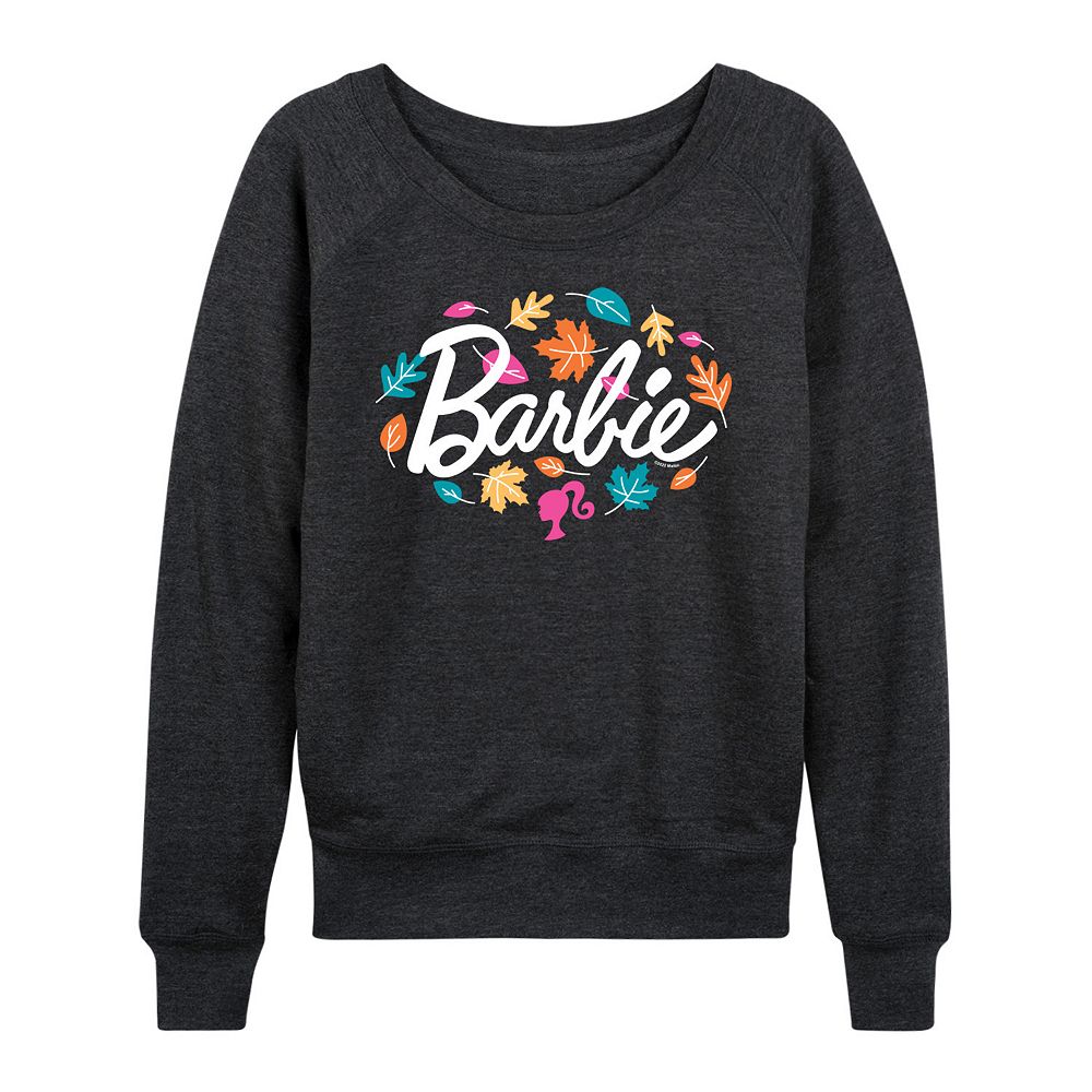 Plus Size Barbie® Leaf Logo French Terry Long Sleeve Tee