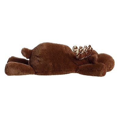 Aurora Large Brown Snoozles 18" Moose Laid-back Stuffed Animal