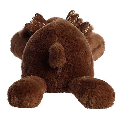 Aurora Large Brown Snoozles 18" Moose Laid-back Stuffed Animal