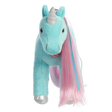 Aurora Medium Blue Breyer 12" Moonlight Unicorn Exquisite Stuffed Animal
