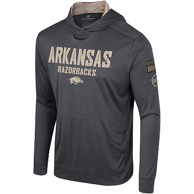Men's Colosseum Charcoal Arkansas Razorbacks OHT Military Appreciation ...