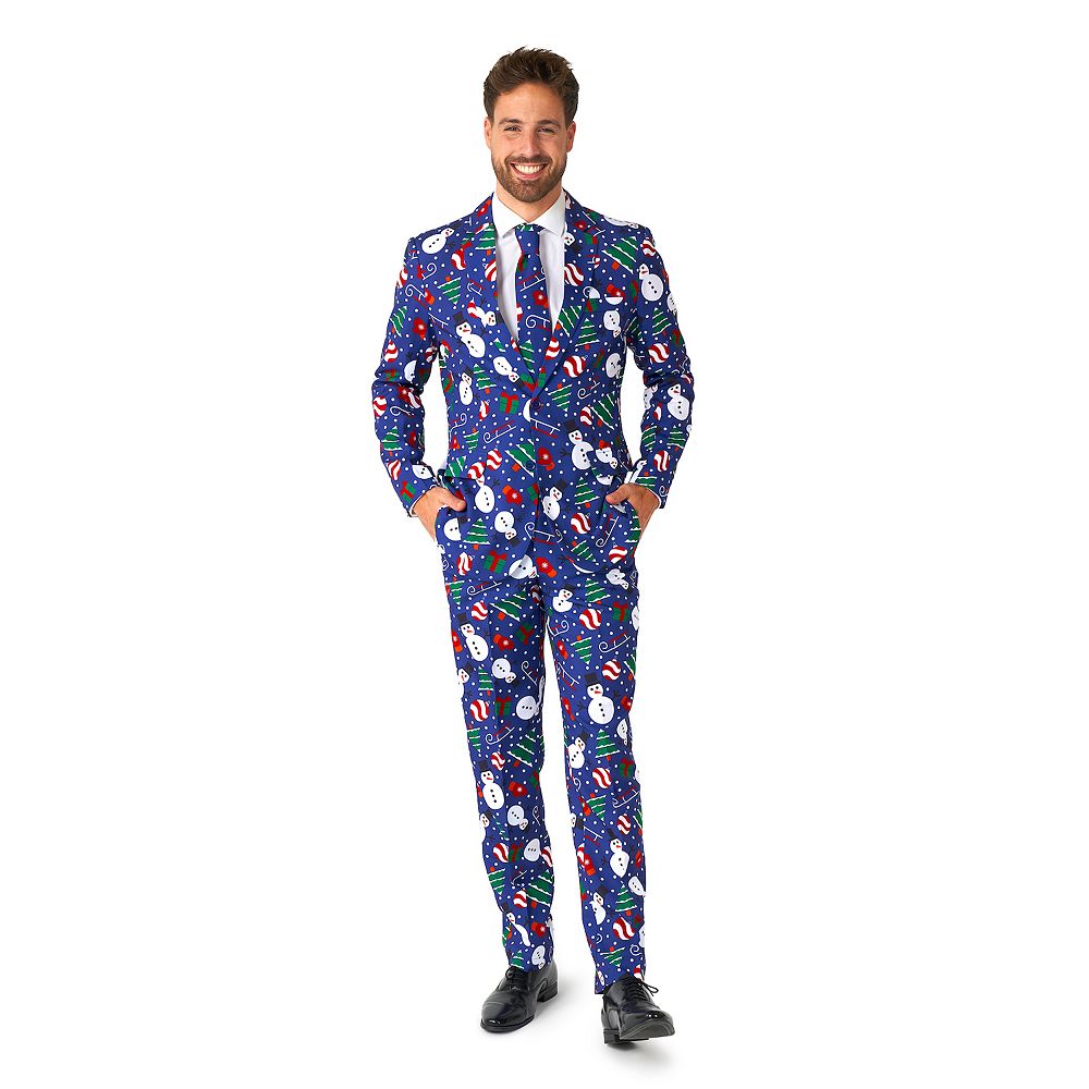 Men's Suitmeister Christmas Snowman Slim Fit Suit
