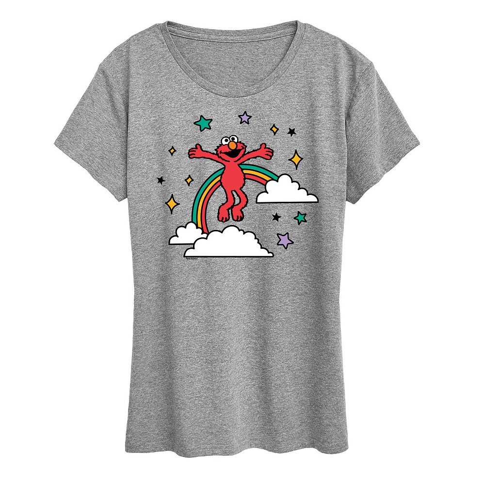 Women's Sesame Street Elmo Rainbow Graphic Tee