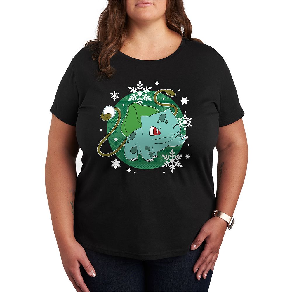 Plus Pokemon Bulba Pattern Graphic Tee