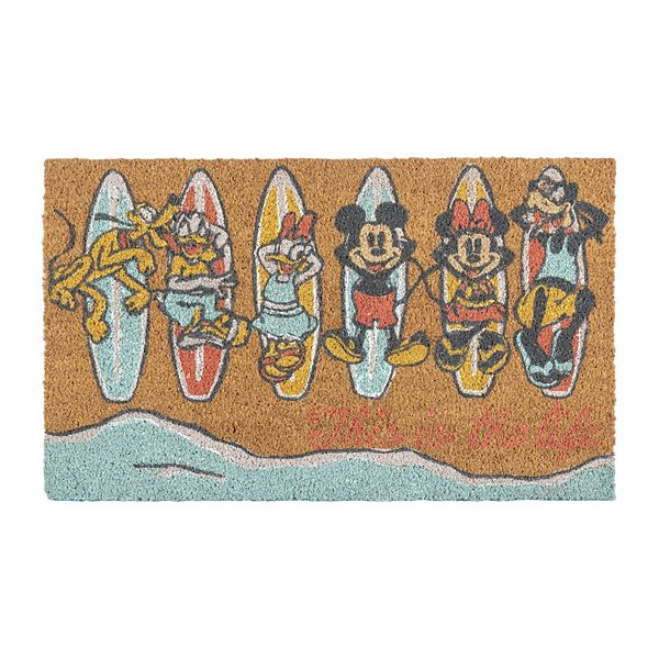 Disney's Mickey Mouse Summer Beach Natural Coir Mat