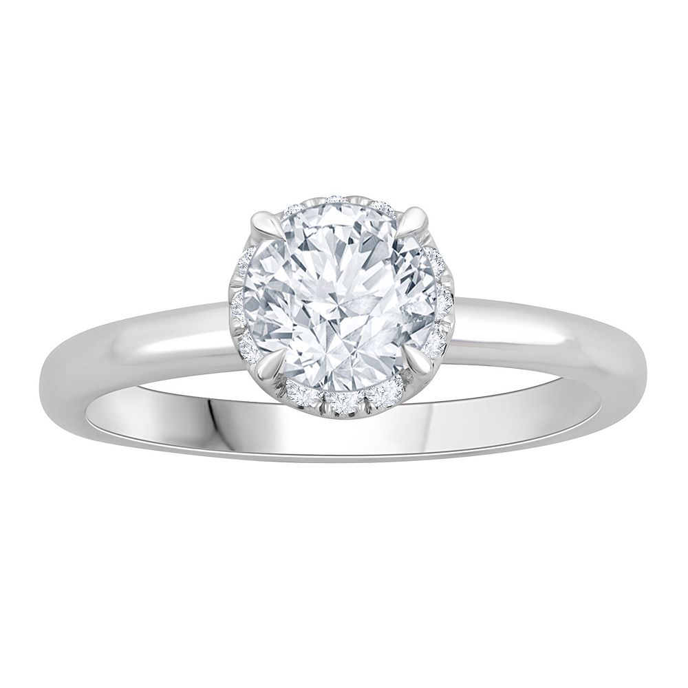 Diamond Medley 14k White Gold 1 1/6 Carat T.W. Lab-Grown Diamond ...