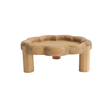 Everyday Decor Scalloped Raised Decorative Tray Table Decor