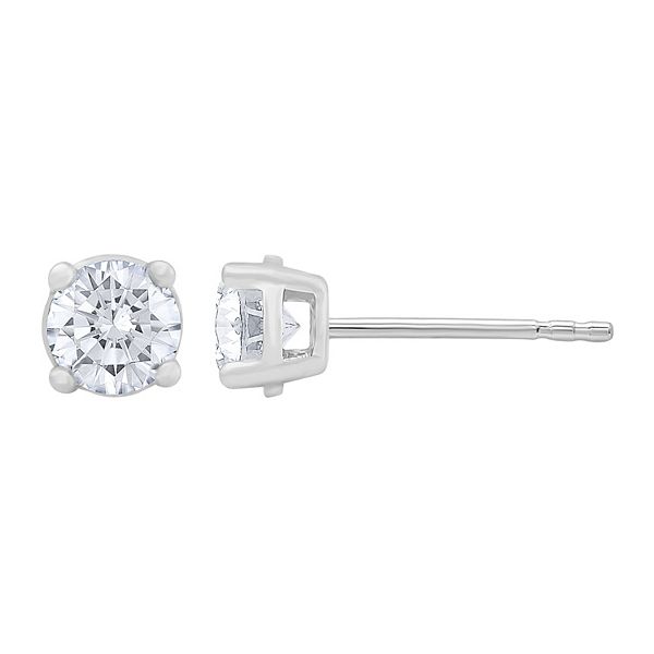 Galaxie Solaire 14k White Gold 1 Carat T.W. Lab-Grown Diamond Stud Earrings