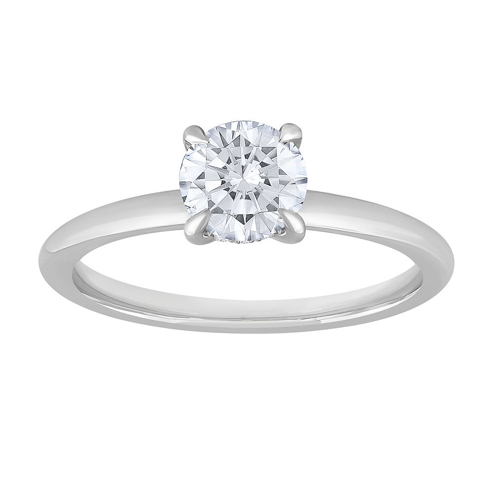 Galaxie Solaire 14k White Gold 1 Carat T.W. Lab-Grown Diamond Solitaire ...