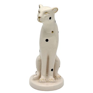 Everyday Decor Spotted Metallic Leopard Table Decor