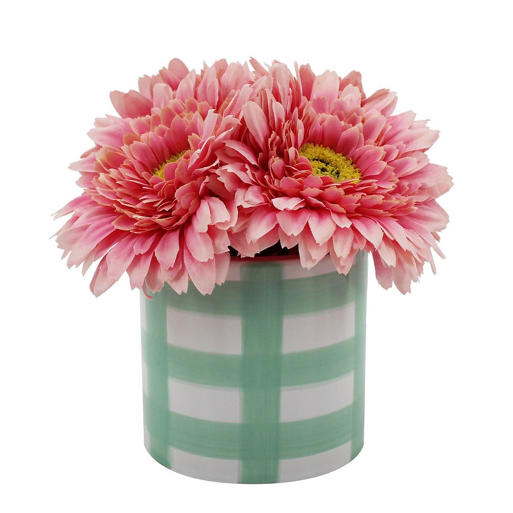 Sonoma Goods For Life® Gerrondo Daisies in Ceramic Vase Table Decor