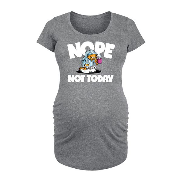 Maternity Garfield Nope Not Today Graphic Tee Maternity Garfield Nope Not Today Graphic Tee