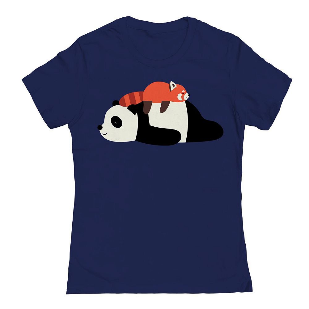 Juniors' Panda Mood Graphic Tee