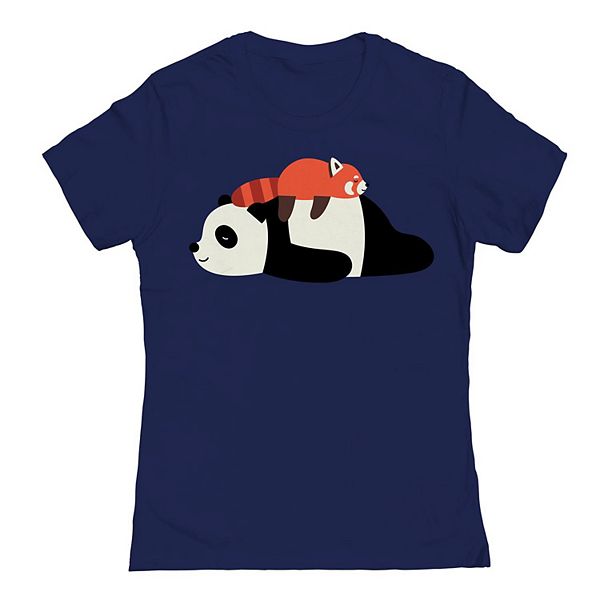 Juniors' Panda Mood Graphic Tee