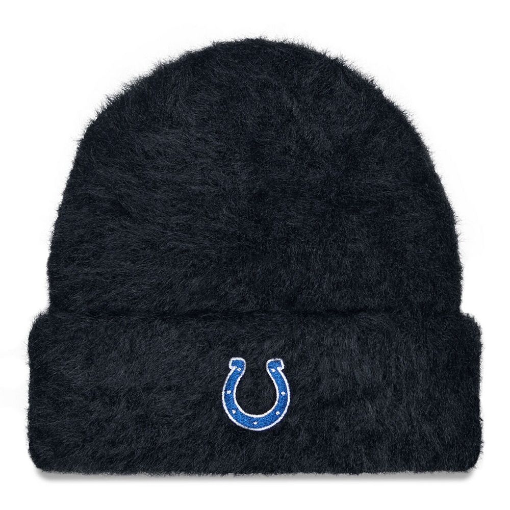 Women's New Era Black Indianapolis Colts Fuzzy Cuffed Knit Hat