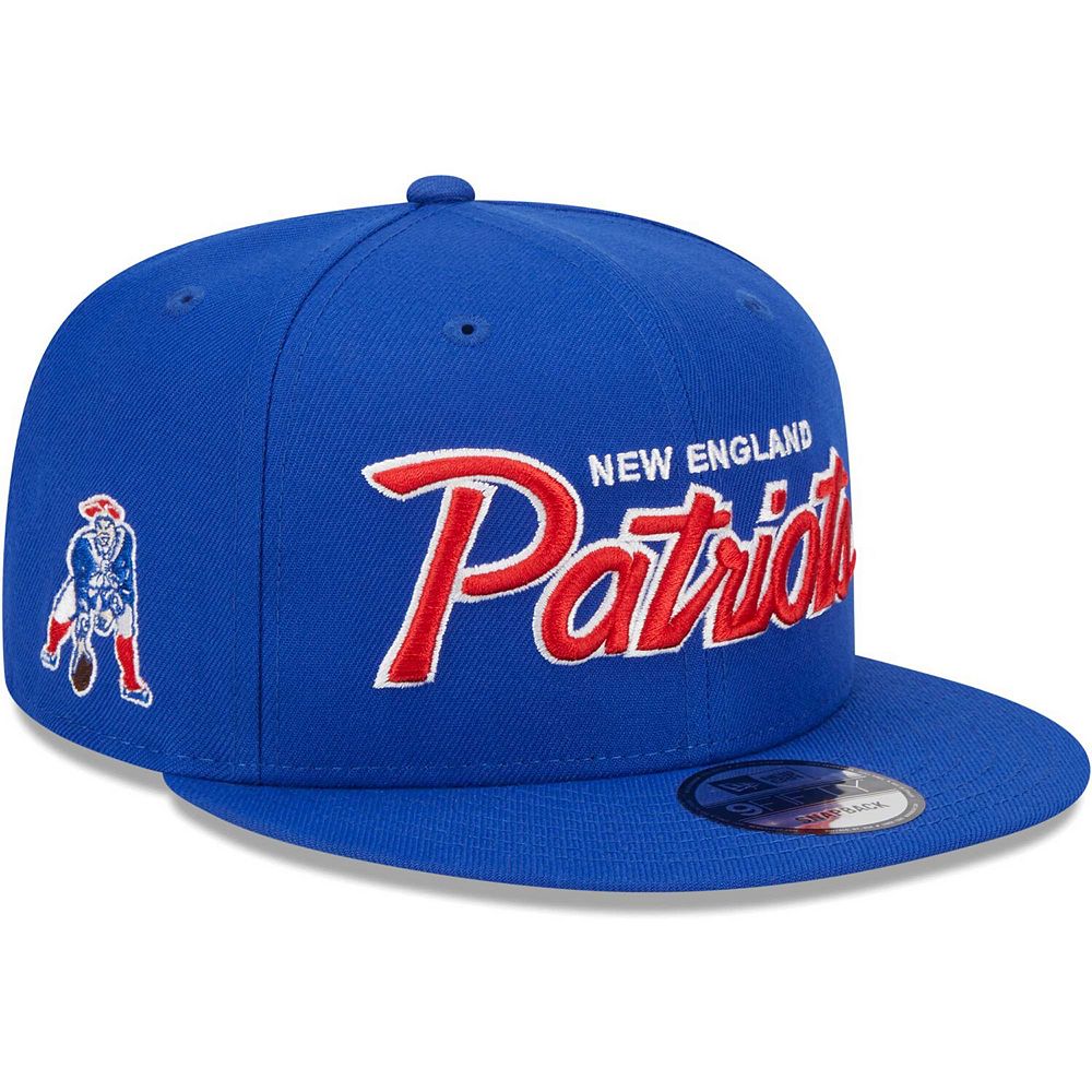 Men's New Era Royal New England Patriots Main Script 9FIFTY Snapback Hat