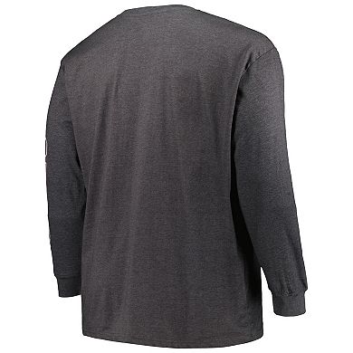 Men's Profile Heather Charcoal Texas A&M Aggies Big & Tall Two-Hit ...