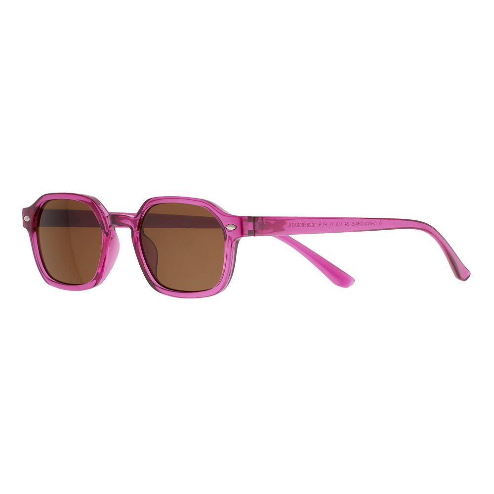 Women's Cali Blue Narrow Square Sunglasses