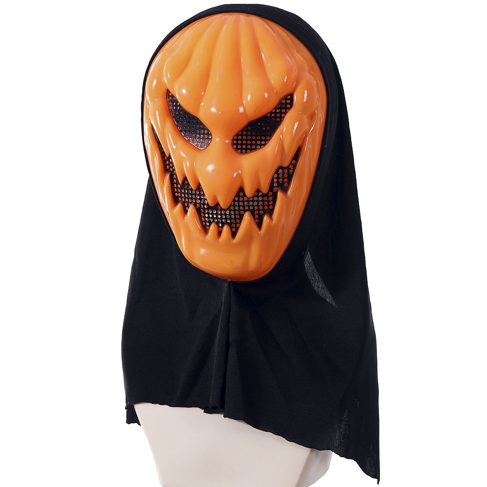 Halloween Party Pumpkin Horror Mask Plastic Three-dimensional Ghost ...