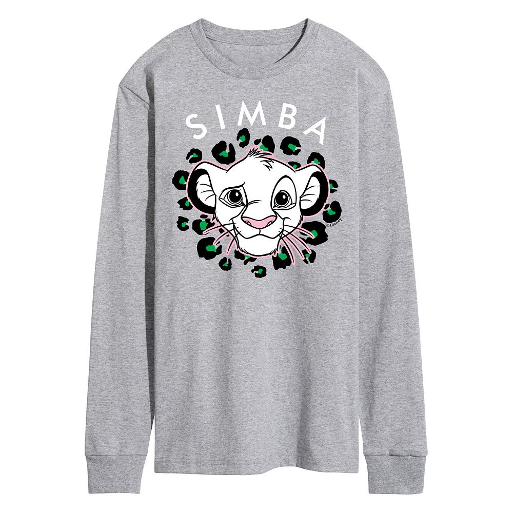 Disney's The Lion King Simba Men's Long Sleeve Graphic Tee