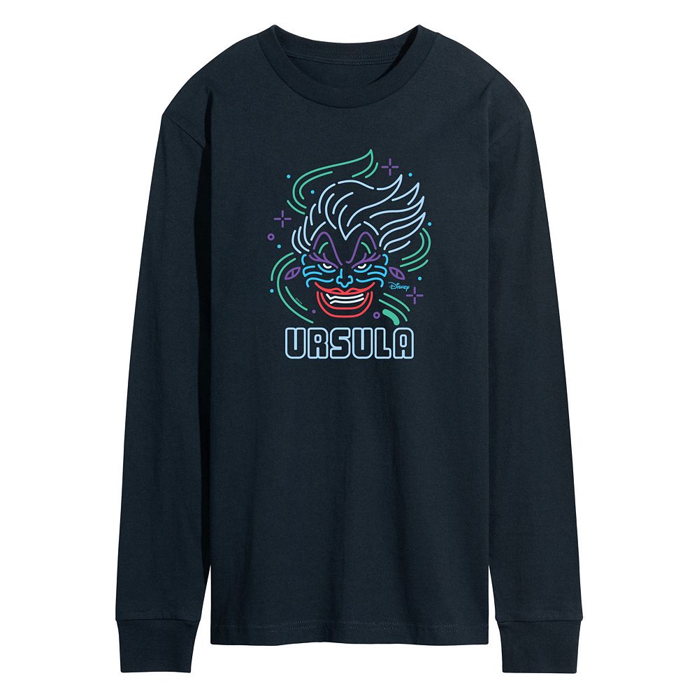 Disney Villains The Little Mermaid Ursula Men's Neon Long Sleeve ...