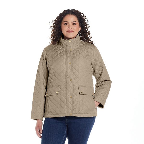 Plus Size Weathercast Modern Quilted Barn Jacket