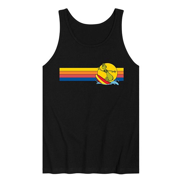 Men's Dr. Seuss The Grinch Surf Retro Graphic Tank Top
