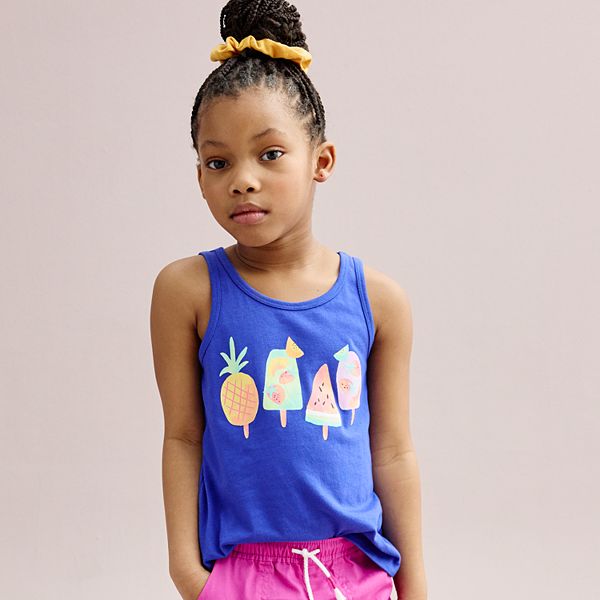 Girls 4-12 Jumping Beans® Twist Back Tank Top