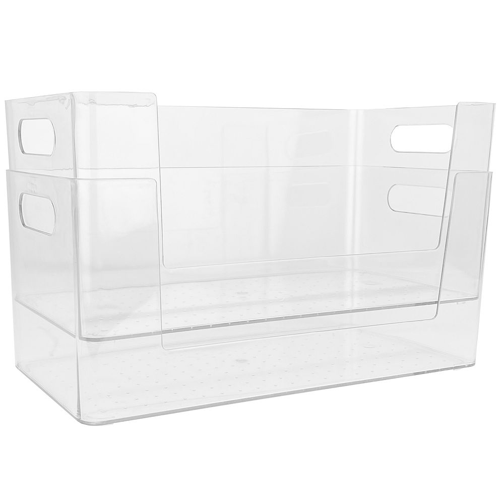Belle Maison Clear Large Storage Bin 2-piece Set
