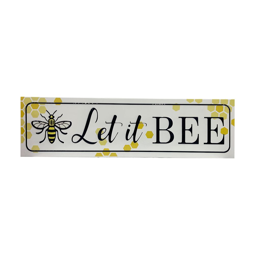 Crosslight Let it Bee Bumblebee Wall Decor