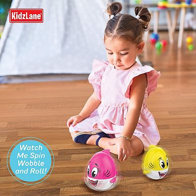 Weeble Wobble Shark Bath Toy with Sound Effect for Babies and Toddlers