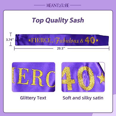 40th Birthday Sash And Tiara For Women