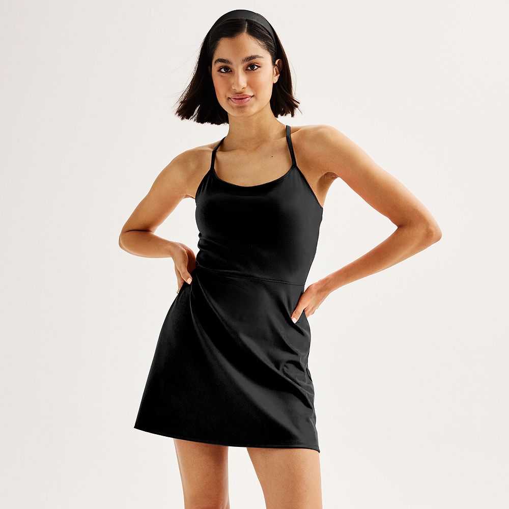 Juniors' SO® Sporty Crossover Skater Mini Dress