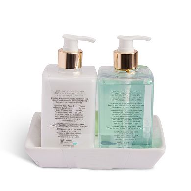 MAISON DE BASE Eucalyptus Mint Soap & Lotion Set with Caddy
