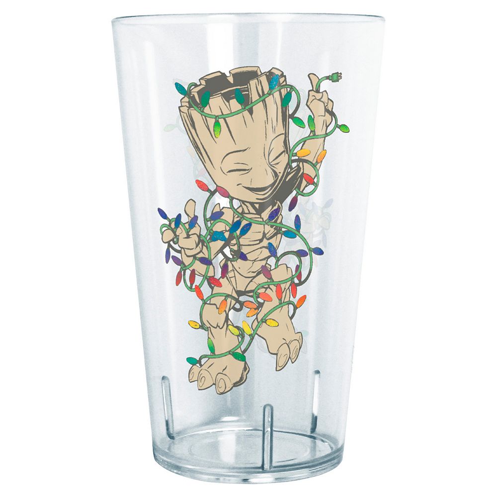 Marvel Guardians of the Galaxy Groot Wrapped In Christmas Lights 24-oz ...