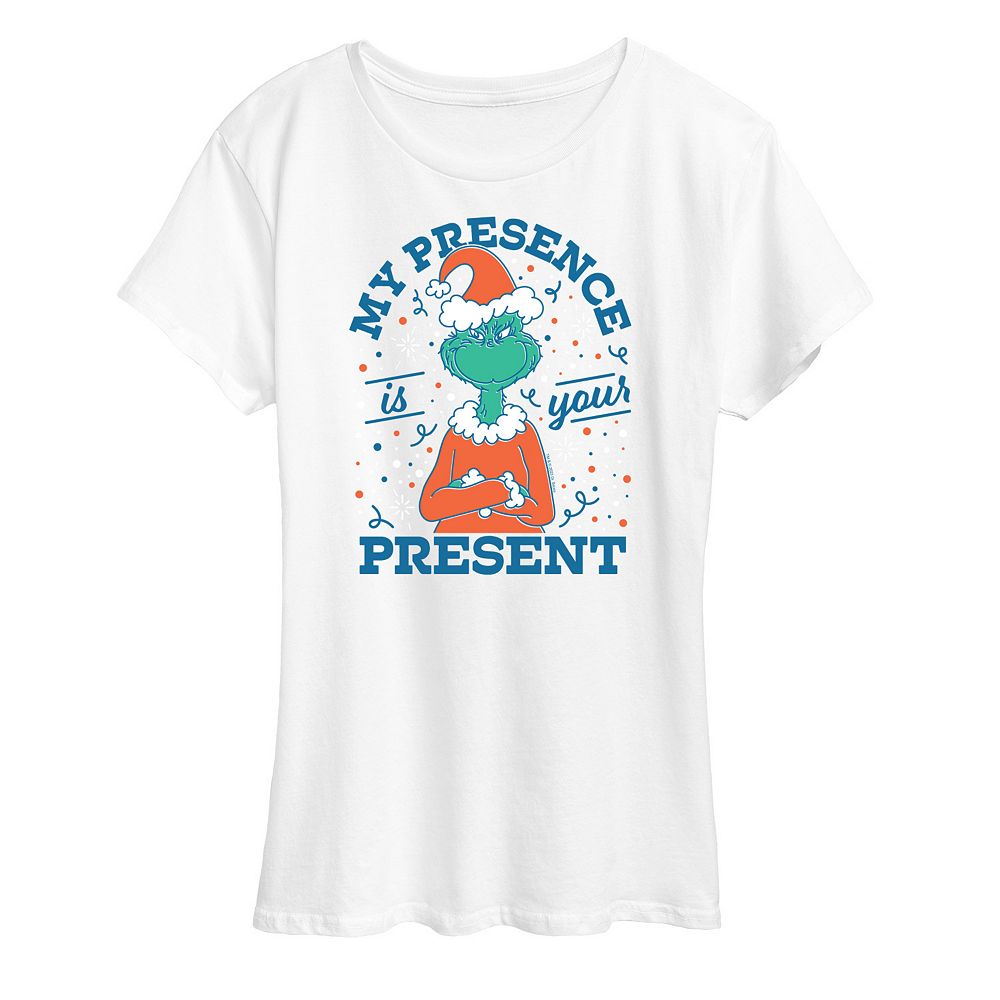 Women's Dr. Seuss The Grinch Present Graphic Tee