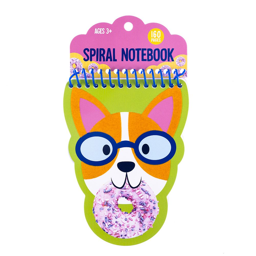 Pulsar Flocked Die Cut Notebook - Dog with Donut
